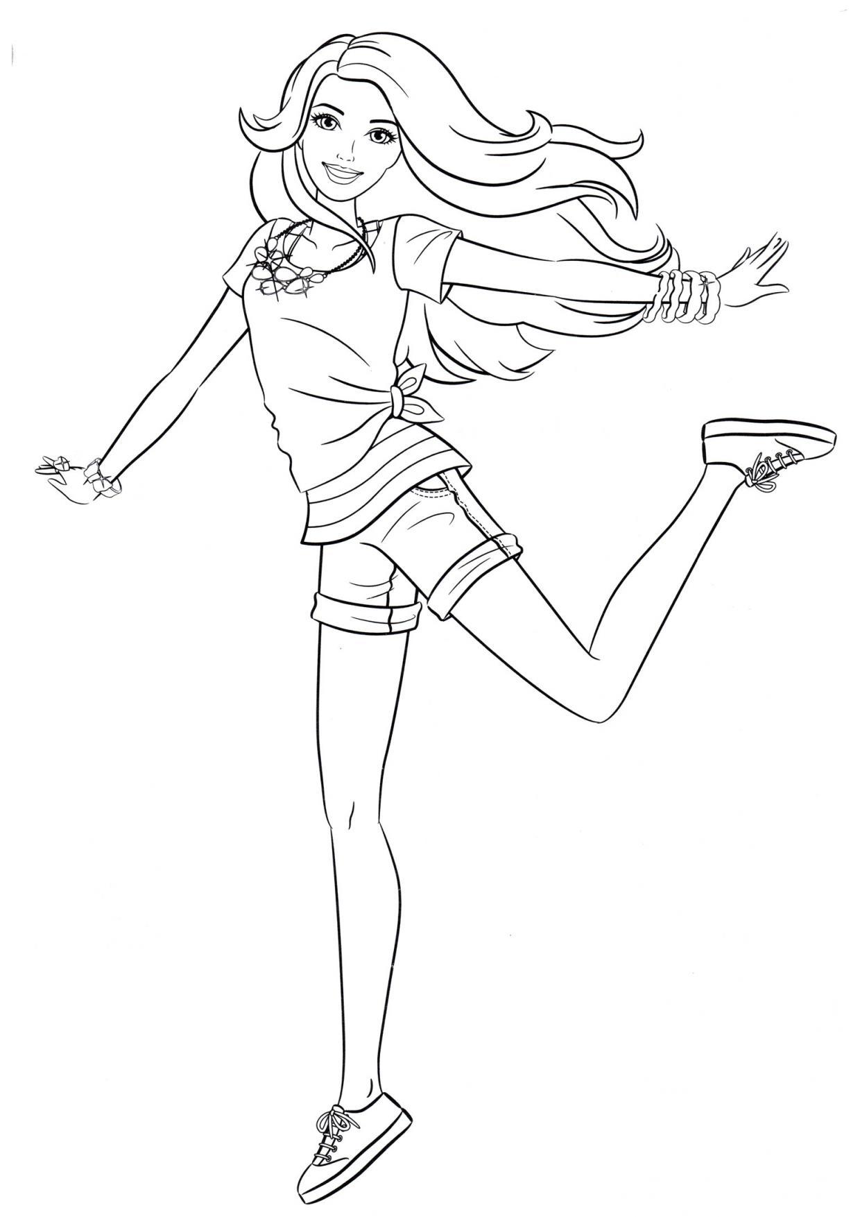 Barbie Colouring Pages | Print on A4 and Download in PDF