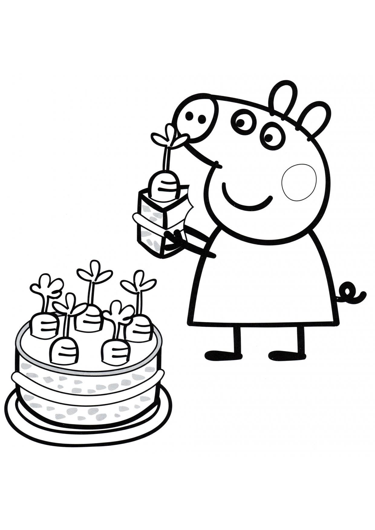 Peppa Pig Colouring Pages | Print on A4 and Download in PDF