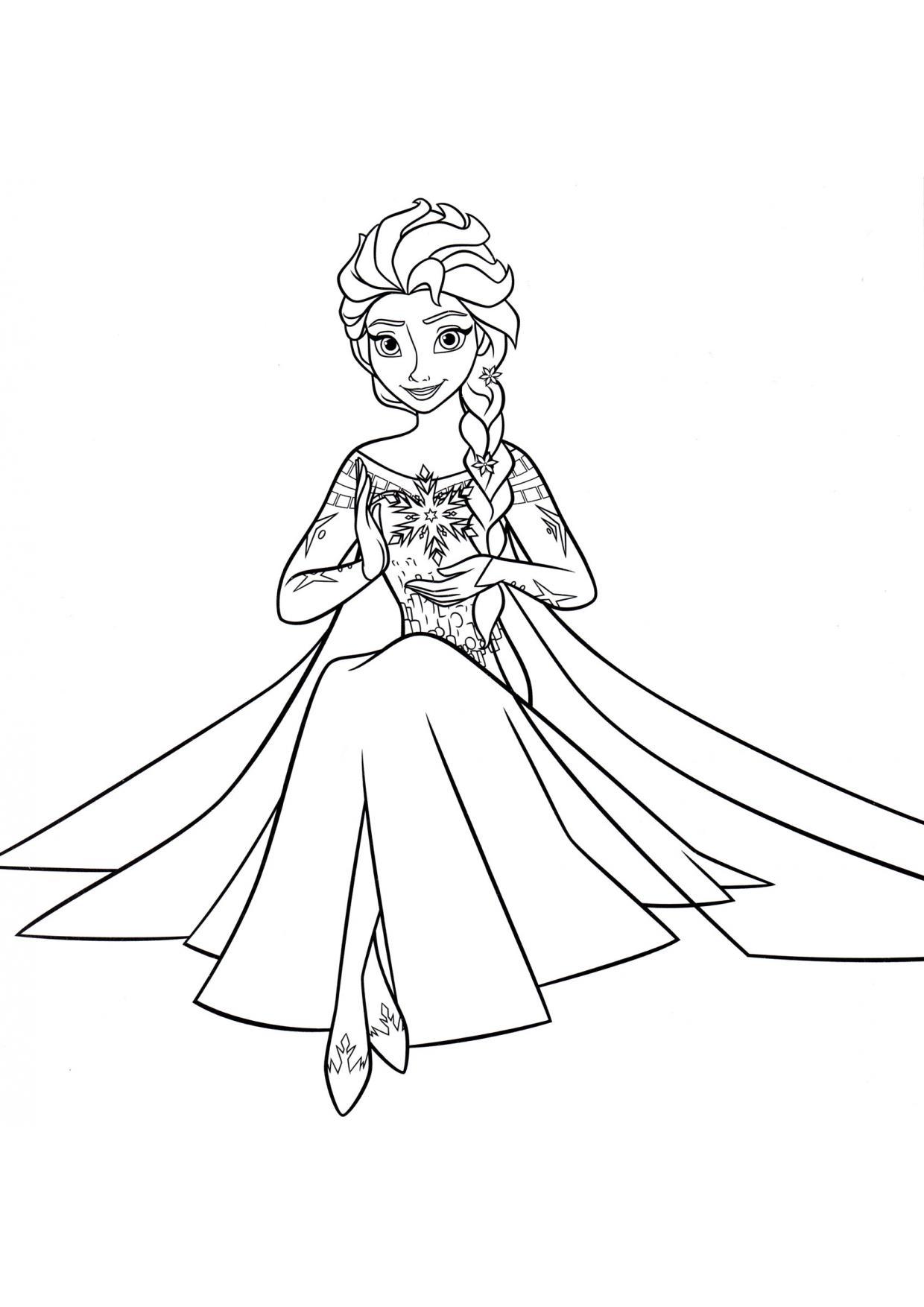 Frozen Colouring Pages | Print on A4 | Download in PDF